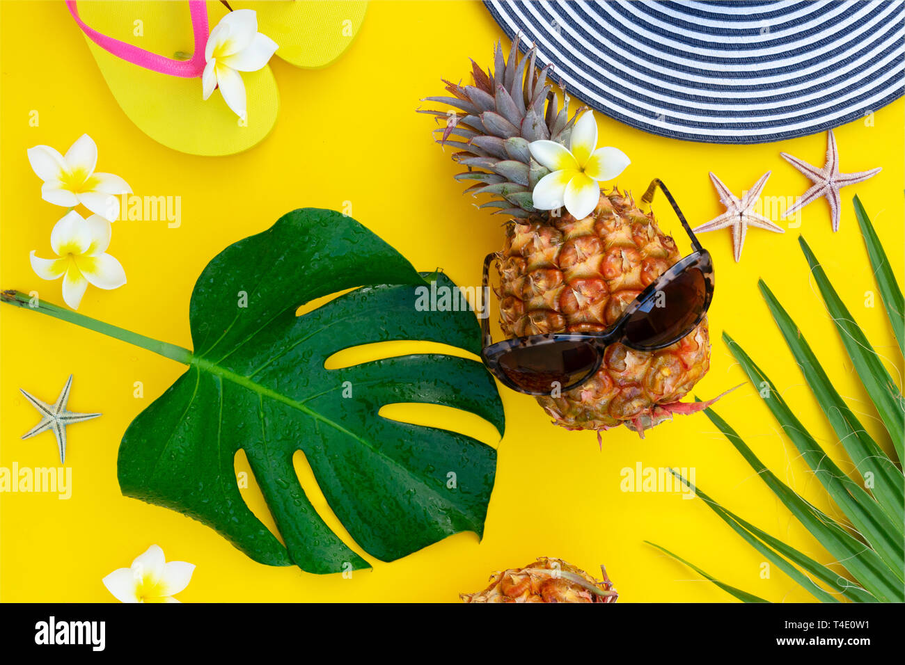 Summer flat lay scenery Stock Photo - Alamy