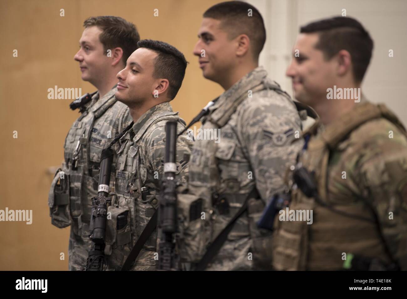 45th Security Forces Squadron Airmen get assignments during their ...
