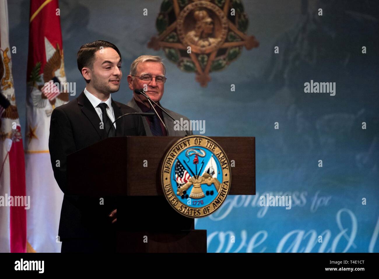 U.S. Army Sgt. Travis Atkins’ son, Trevor Oliver and father Jake Atkins ...