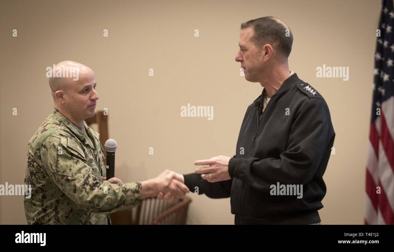 SUFFOLK, Va. (March 28, 2019) Master Chief Petty Officer of the Navy ...