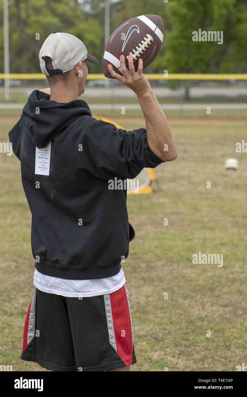 KINGS BAY, Ga., (March 28, 2019) William Conley, a Special Olympics ...