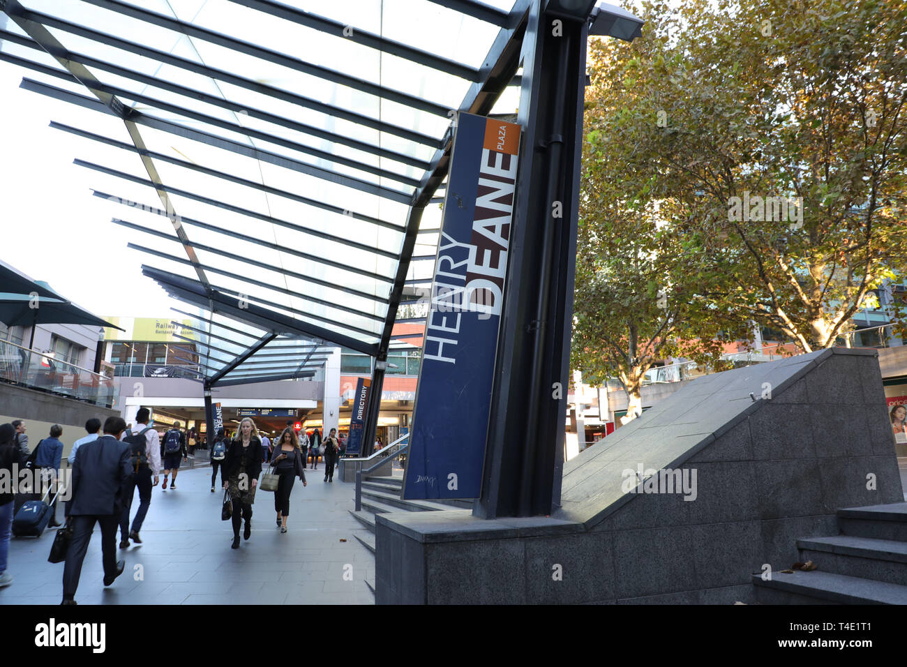 Henry Deane Plaza, Central Station, Sydney Stock Photo - Alamy