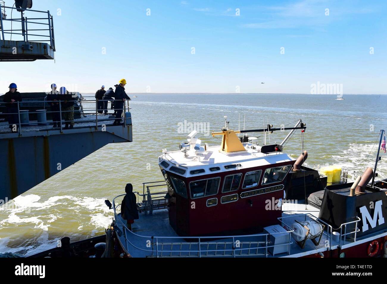 ATLANTIC OCEAN (Mar. 28, 2019) Sailors stand sea and anchor detail on ...