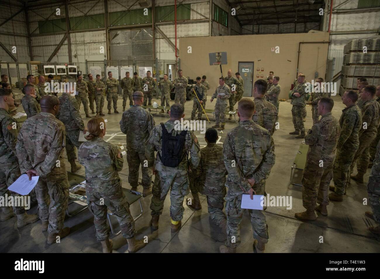 U.S. Army Capt. Mathew Barton, Company Commander of Bravo Company ...