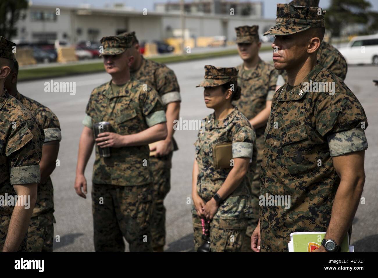 U.S. Marine Corps Col. Omar Randall views the deployable manufacturing ...