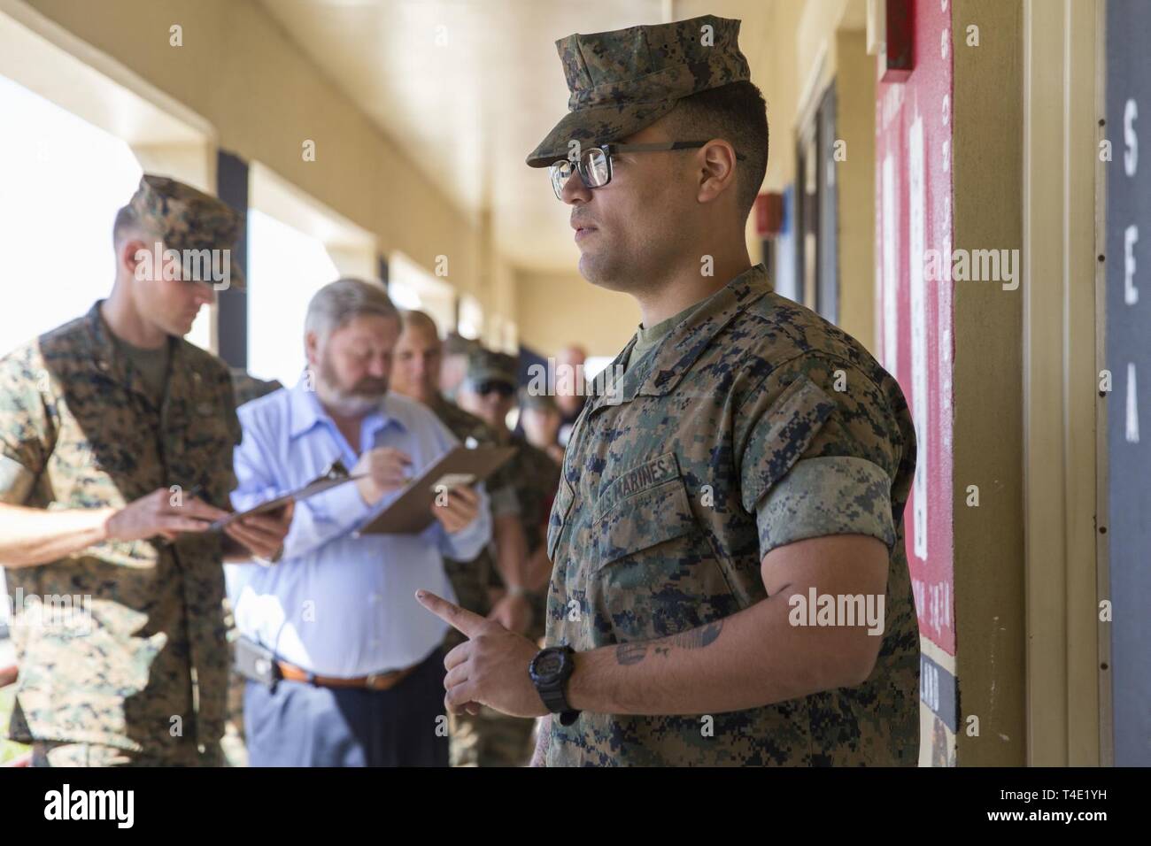 U.S. Marines assigned to Headquarters & Headquarters Squadron (H&HS ...