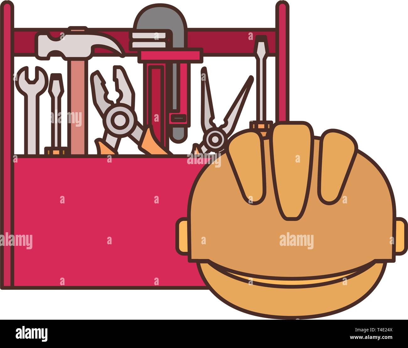 construction tool box isolated icon Stock Vector Image & Art - Alamy