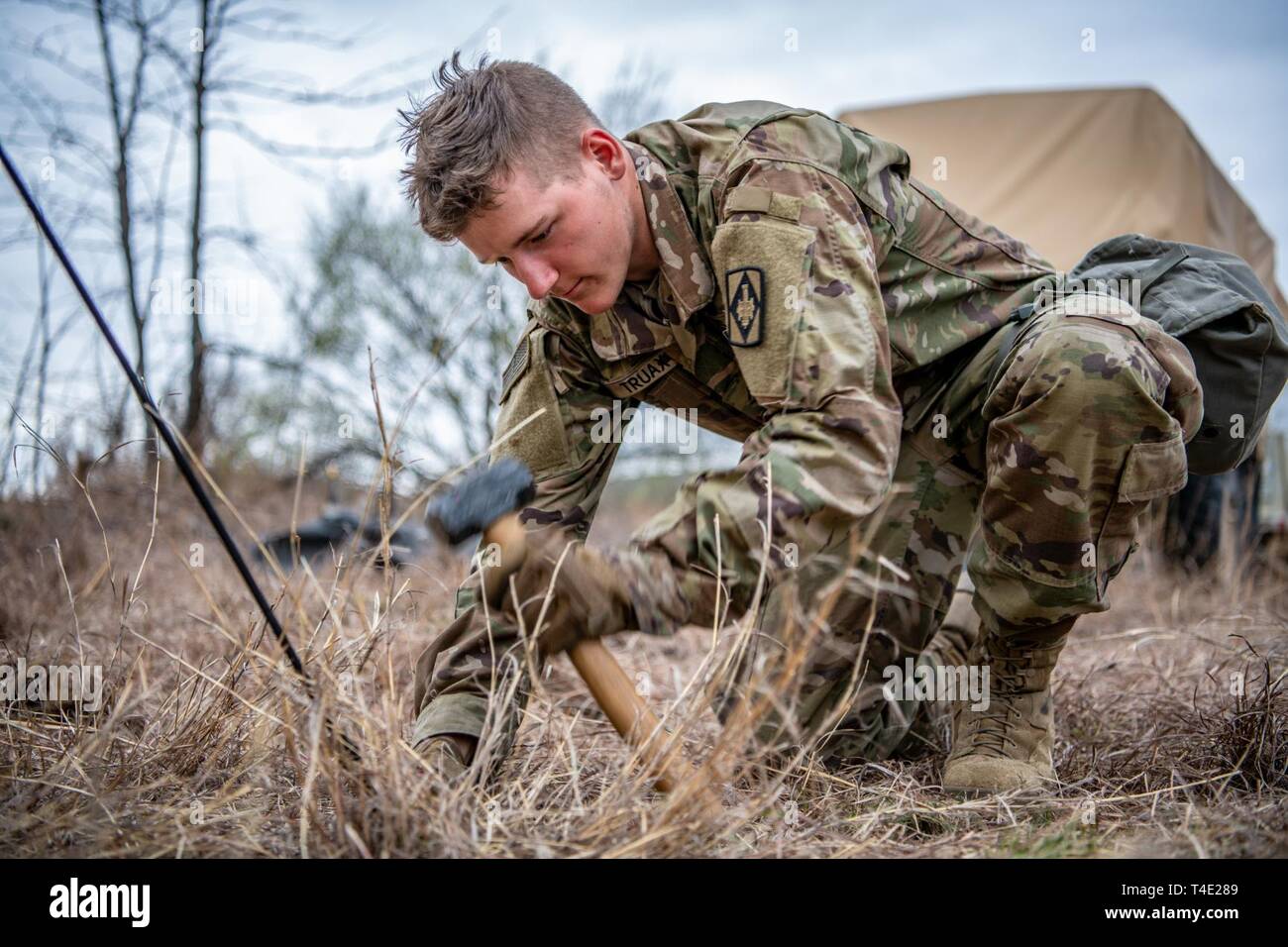 A Soldier assigned to 2nd Battalion, 18th Field Artillery Regiment ...