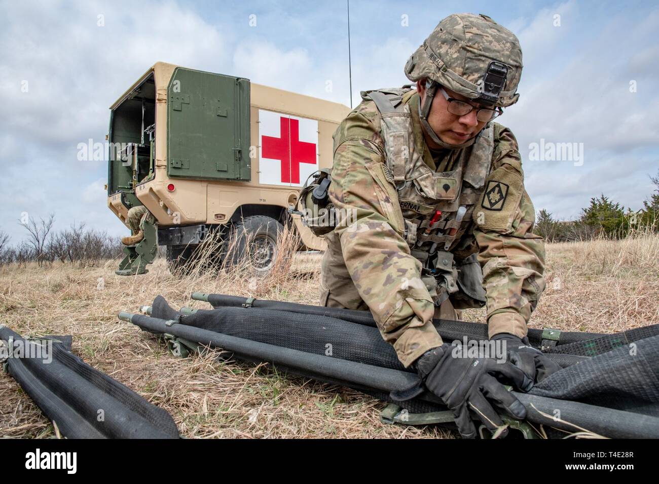 Spc. Alexander Bernal, a combat medic assigned to 2nd Battalion, 18th ...