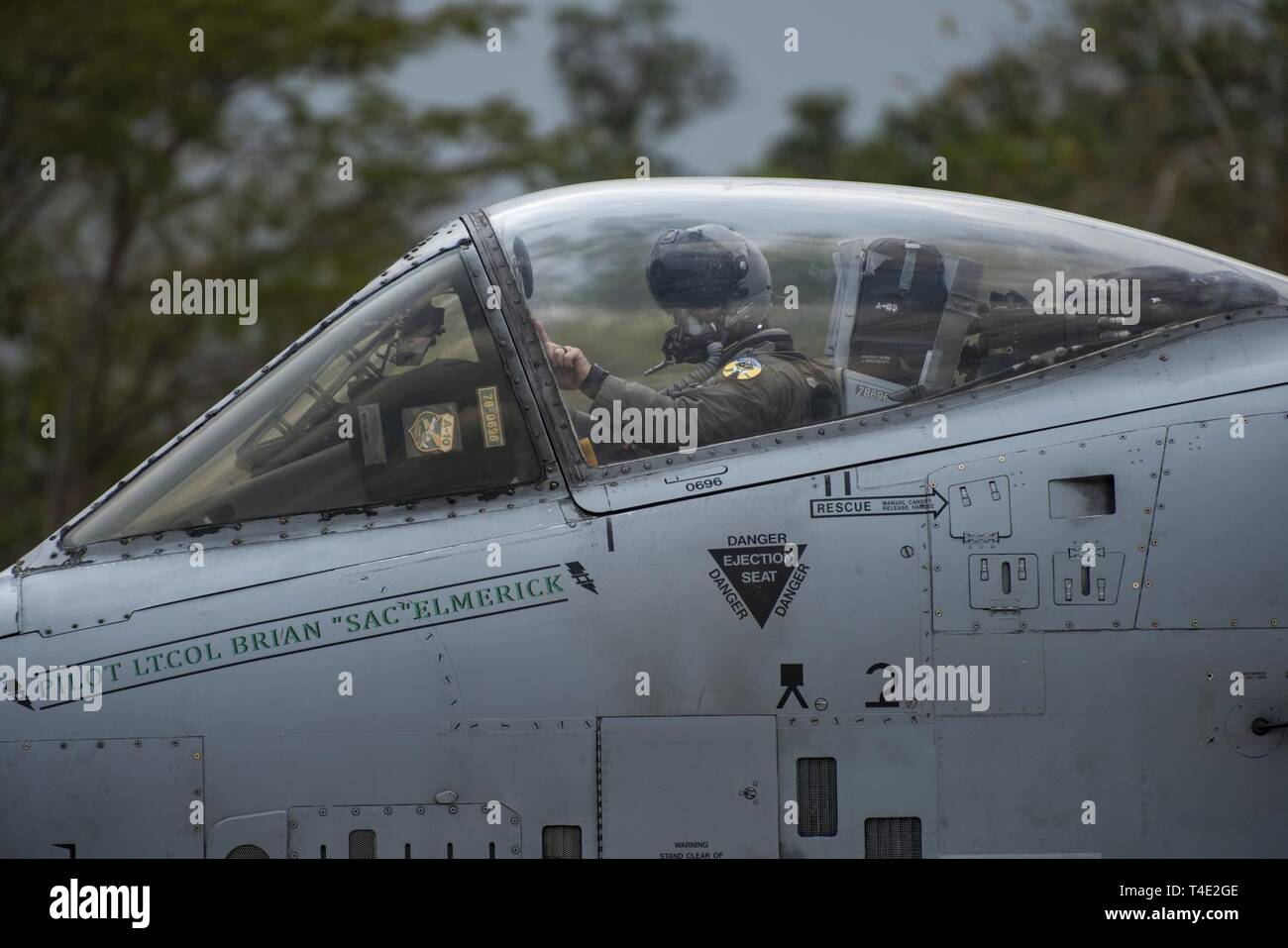 U.S. Air Force Capt. Brian Higgins taxis his A-10 Thunderbolt II at ...