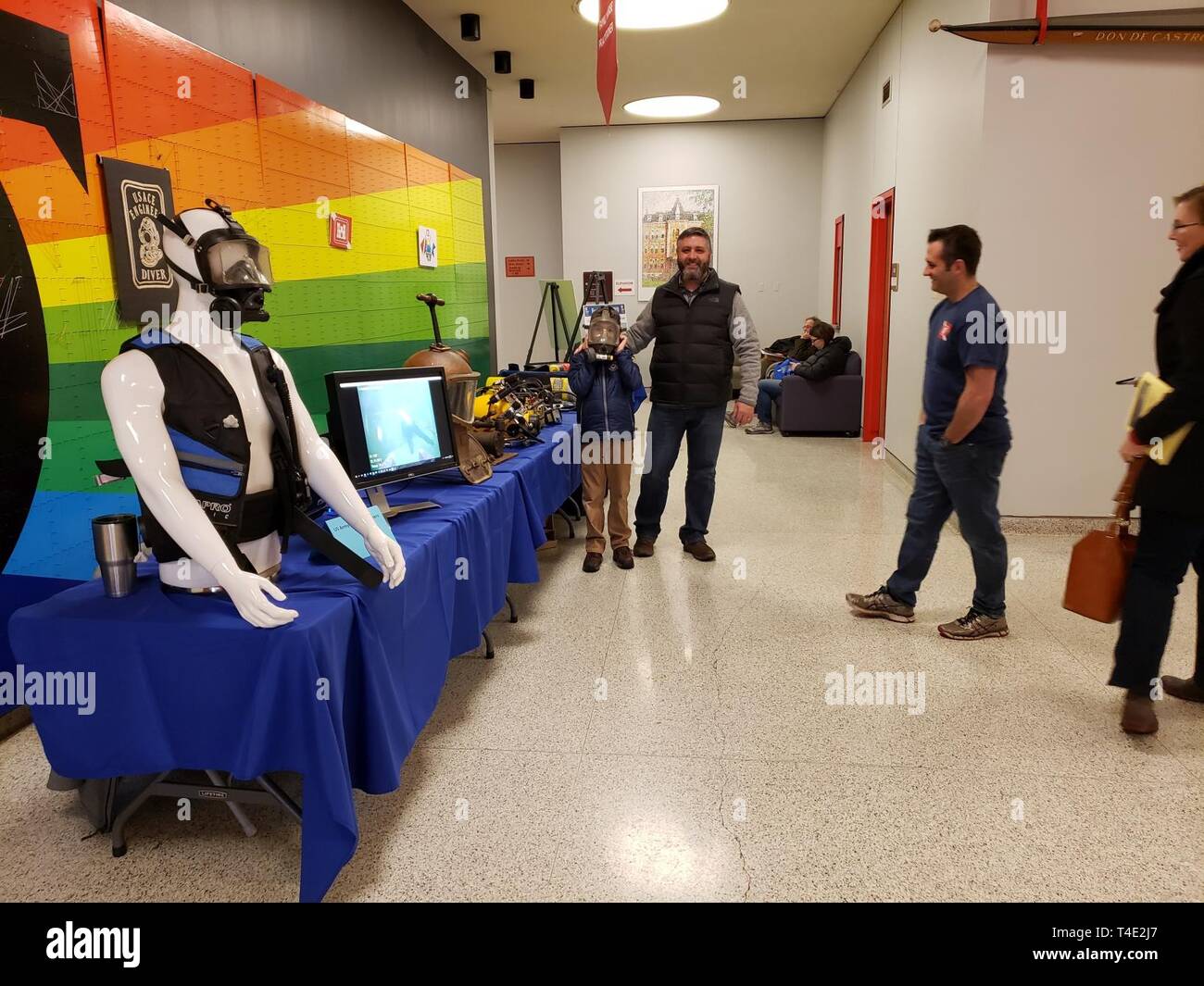 Shanon Chader and Adam Hamm, members of the Buffalo District dive team ...