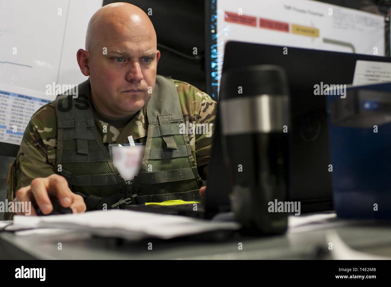 Master Sgt. Christopher Brest, with the 55th Sustainment Brigade, 310th ...