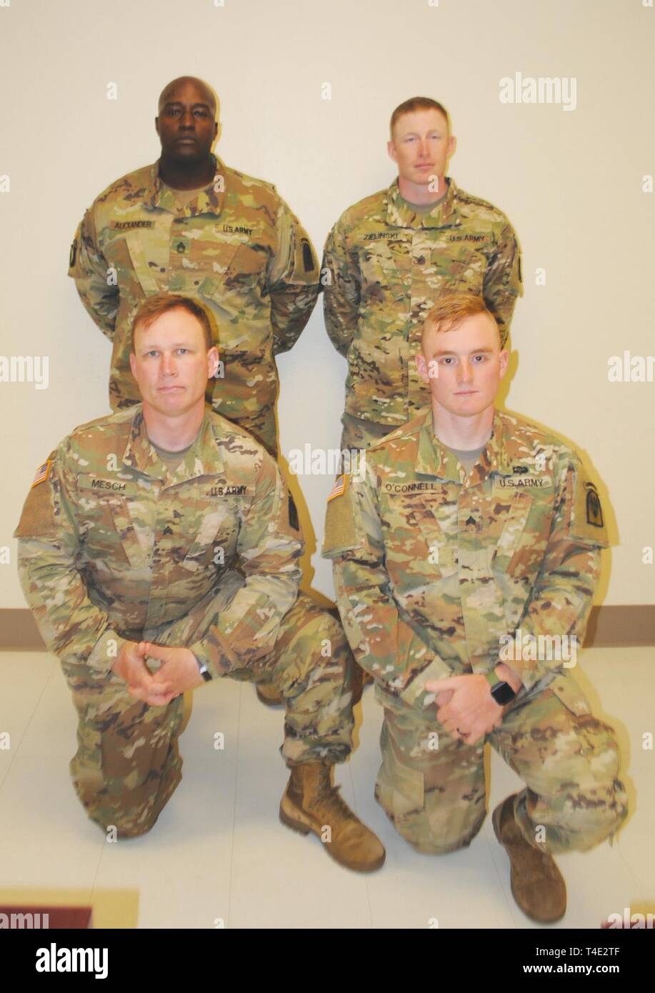 The 353rd Training Battalion "Tigers" small arms shooting team are ...