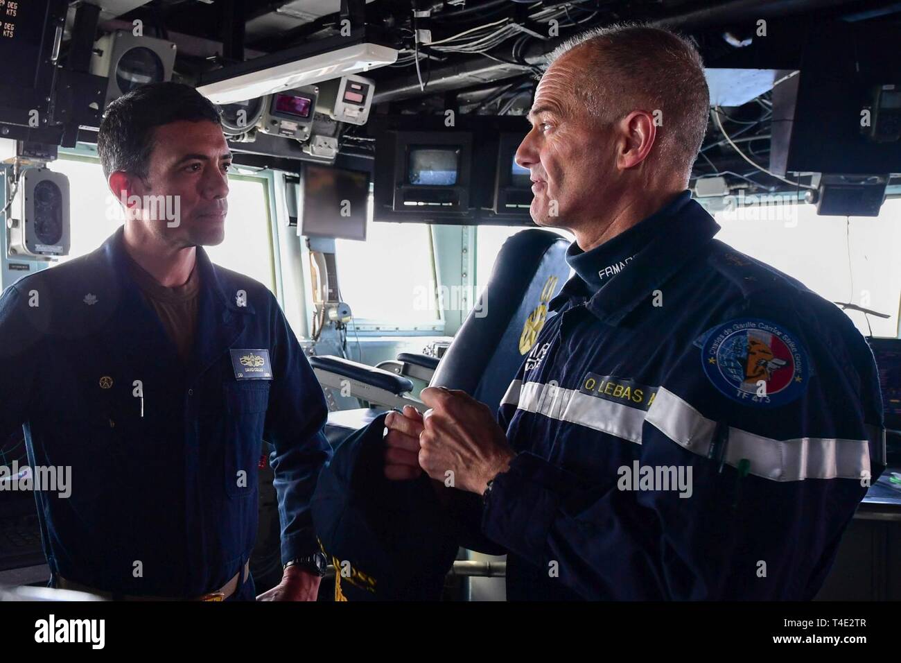 SEA (March 26, 2019) - French Navy Rear Adm. Olivier Lebas, Commander ...