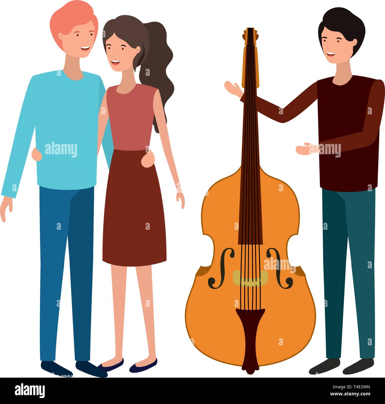 group of people with musical instrument Stock Vector Image & Art - Alamy