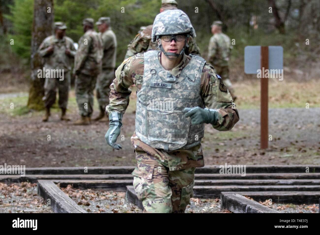 Sgt. Bradley Omland, representative of 214th Legal Operations ...