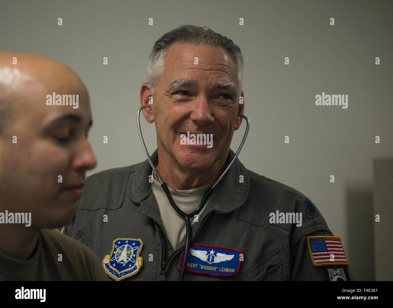 Lt. Col. Robert Lehman, 30th Medical Group Aerospace Medicine chief ...