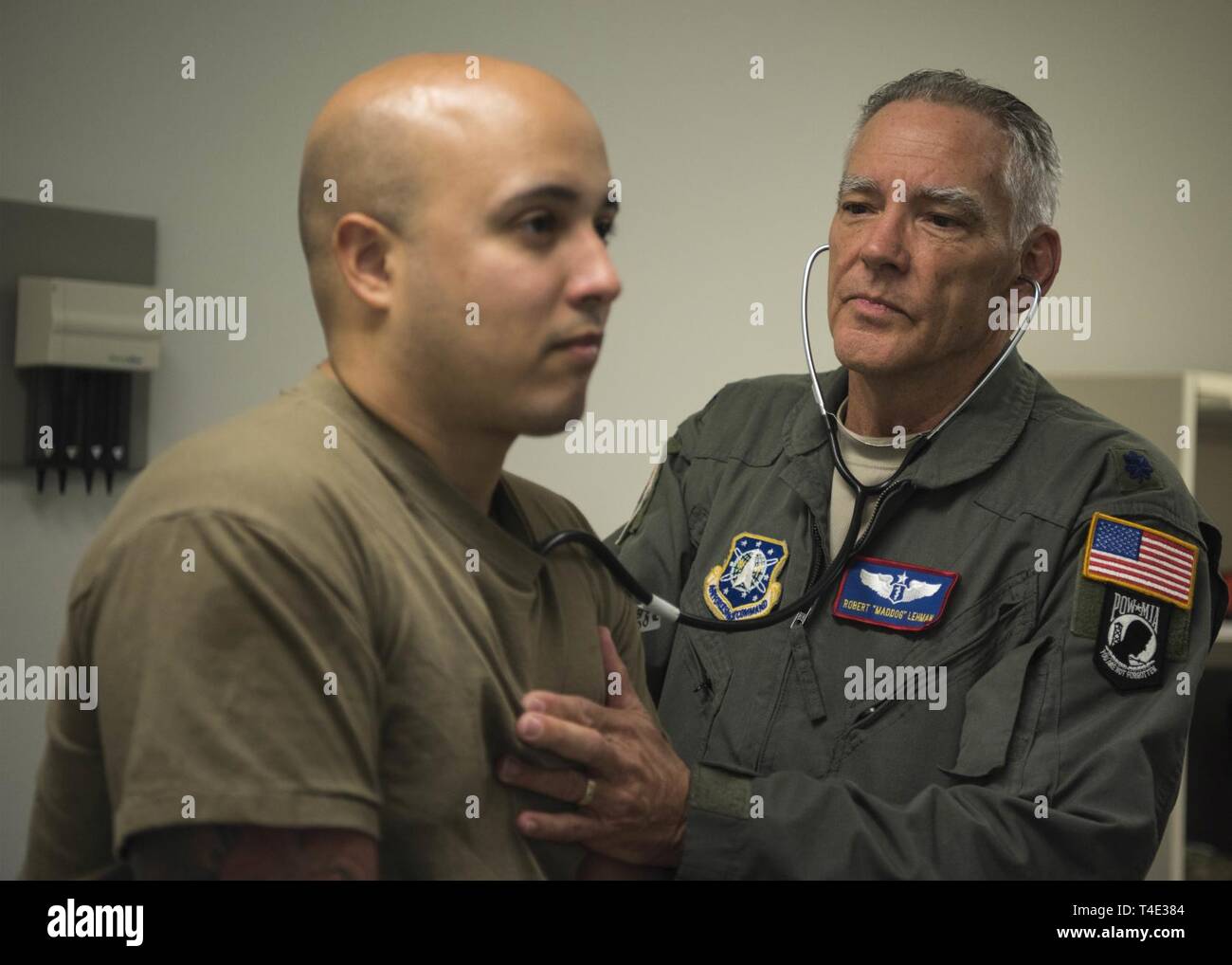 Lt. Col. Robert Lehman, 30th Medical Group Aerospace Medicine chief ...