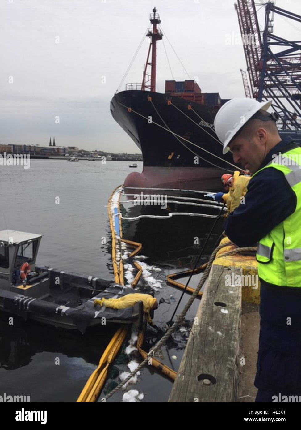 NEW YORK – Capt. Jason Tama, commander Sector New York and the Captain ...