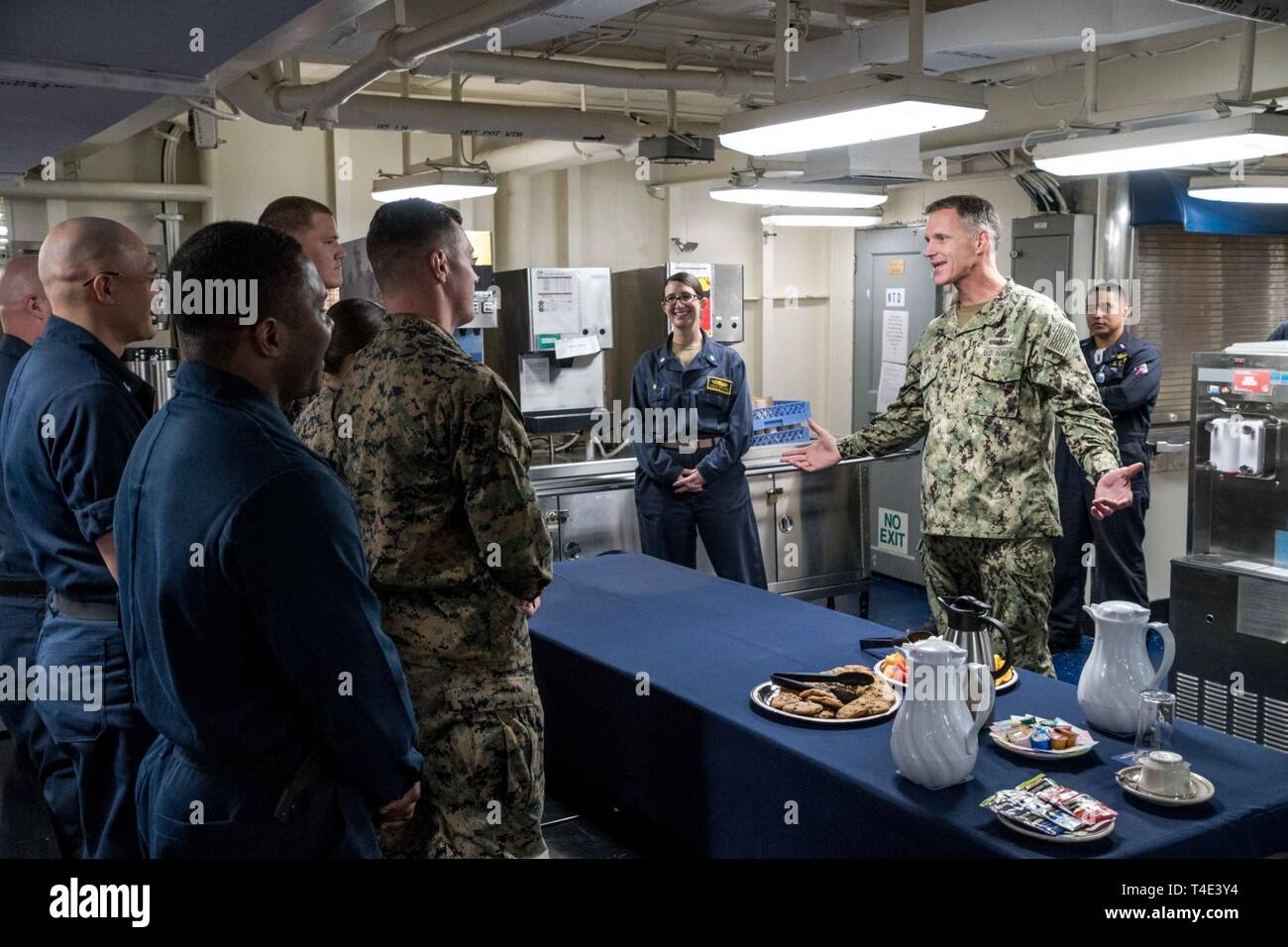 OCEAN (March 27, 2019) Rear Adm. Bill Byrne, Commander, Carrier Strike ...