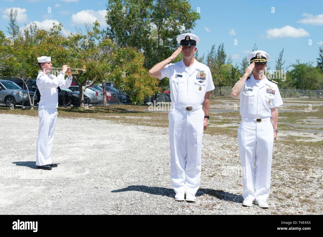 MIAMI (March 27, 2019) Capt. James Kennedy, executive officer of the ...
