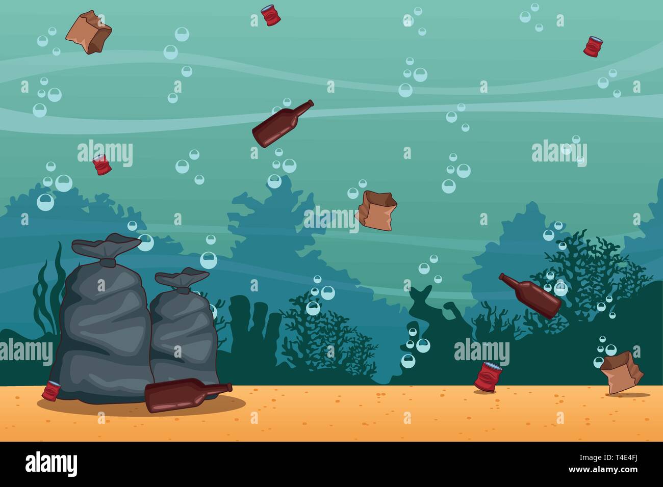 Sea cleaning cartoons Stock Vector Image & Art - Alamy