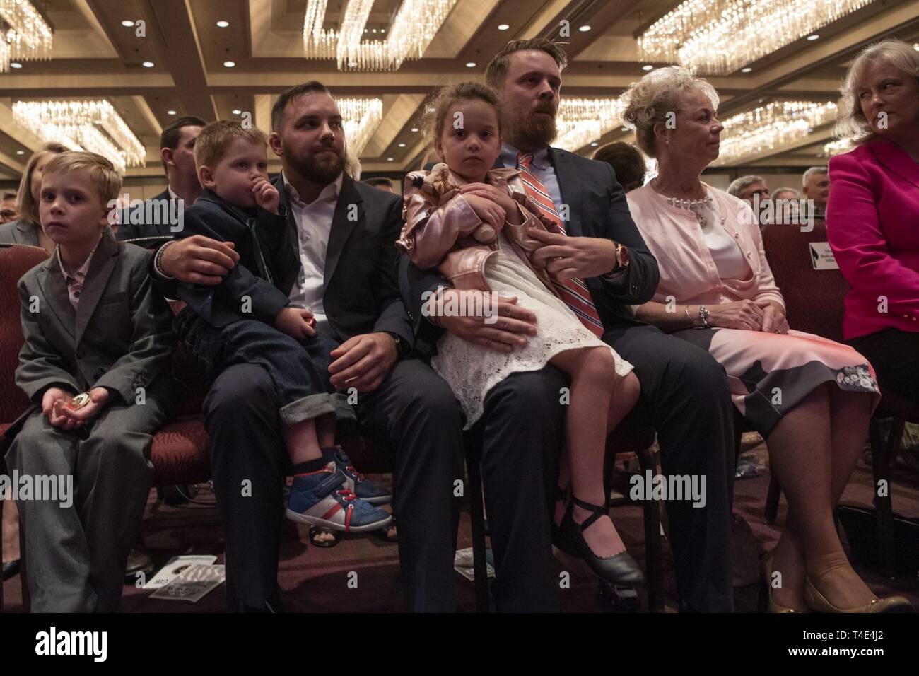 The family of U.S. Army Gen. Raymond A. Thomas III is seen during his ...