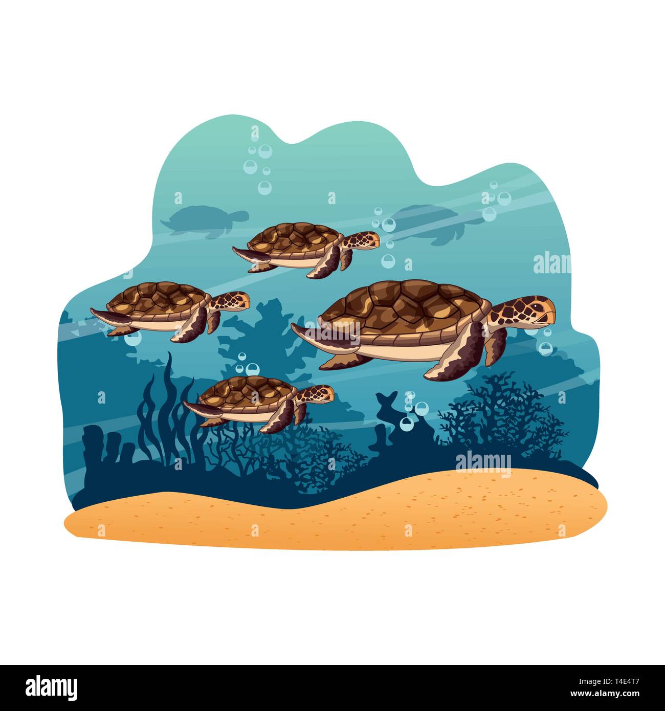 Turquoise water in swimming Stock Vector Images - Alamy