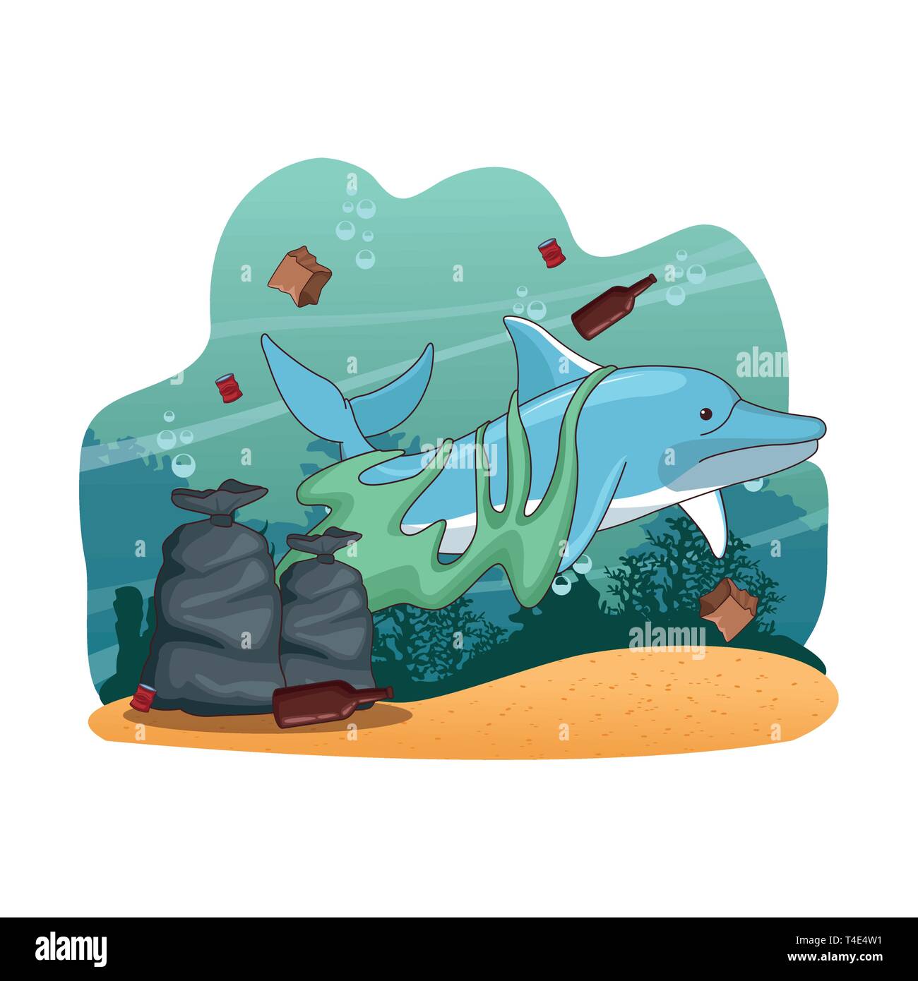 Sea cleaning cartoons Stock Vector Image & Art - Alamy