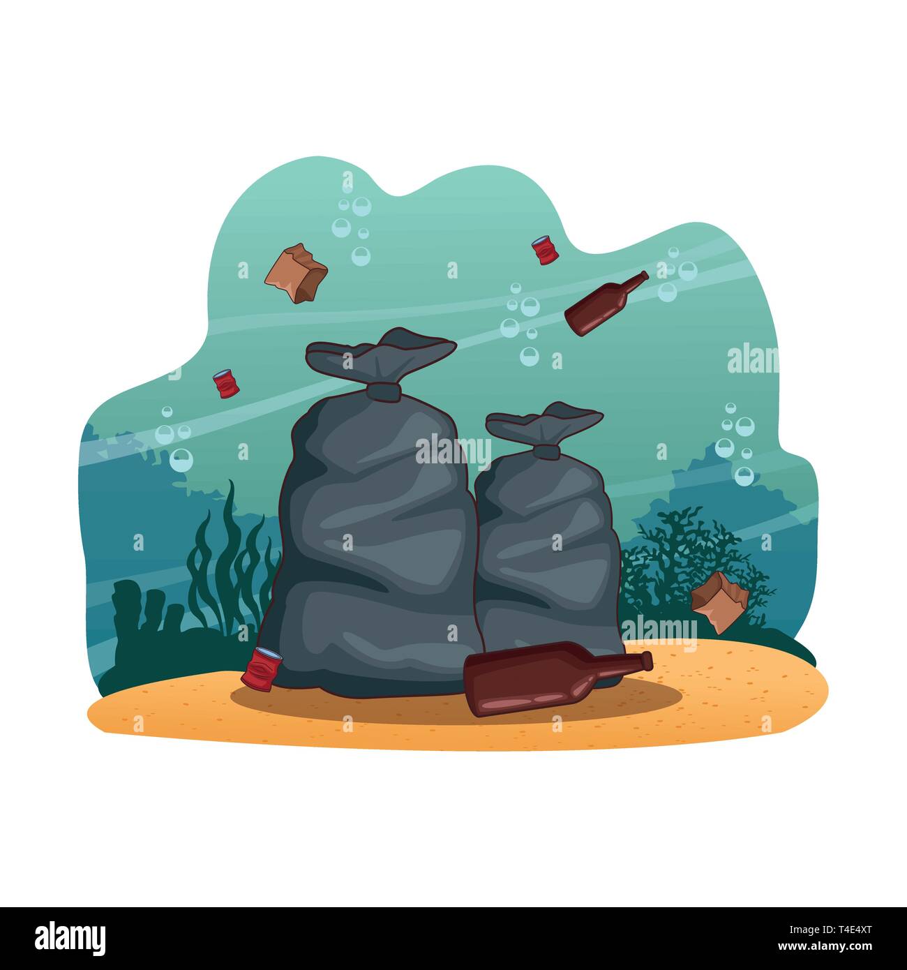 Sea cleaning cartoons Stock Vector Image & Art - Alamy