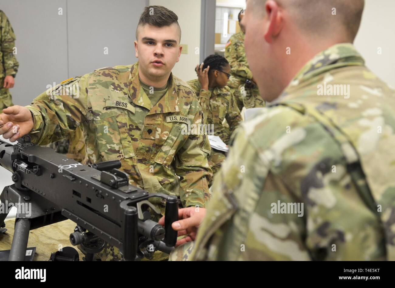 U.S. Army Reserve Spc. Bryce Bess with the 221st Ordnance Company ...