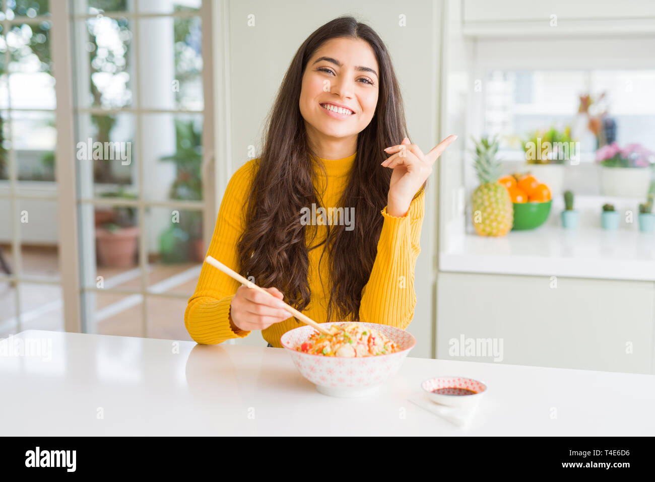 Girl indian eating rice hi-res stock photography and images - Alamy