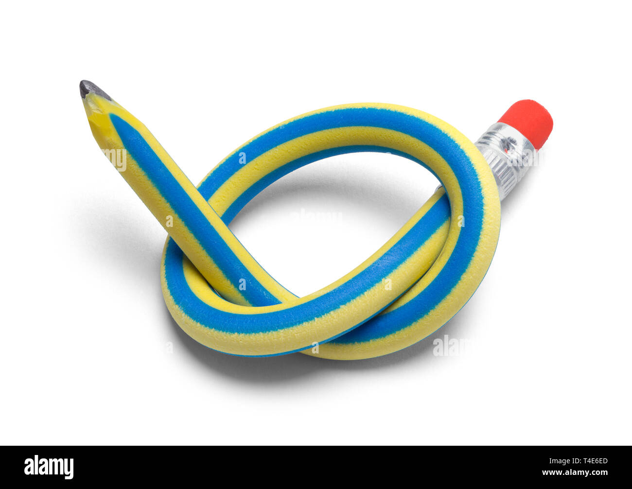 Twisted Pencil Isolated on a White Background Stock Photo - Alamy