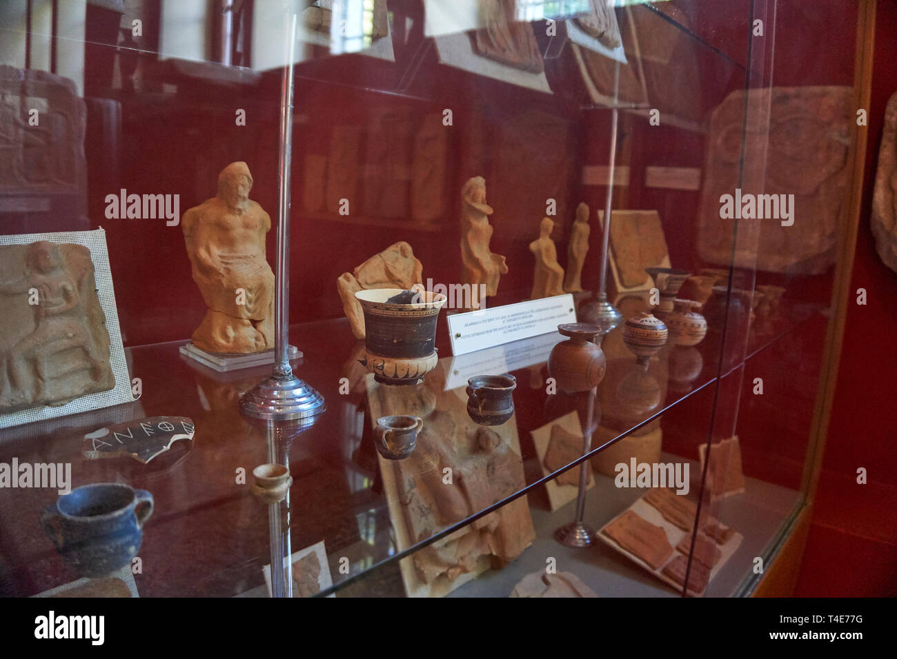 Interior view of the Archaeological Museum of Sparta. It houses ...