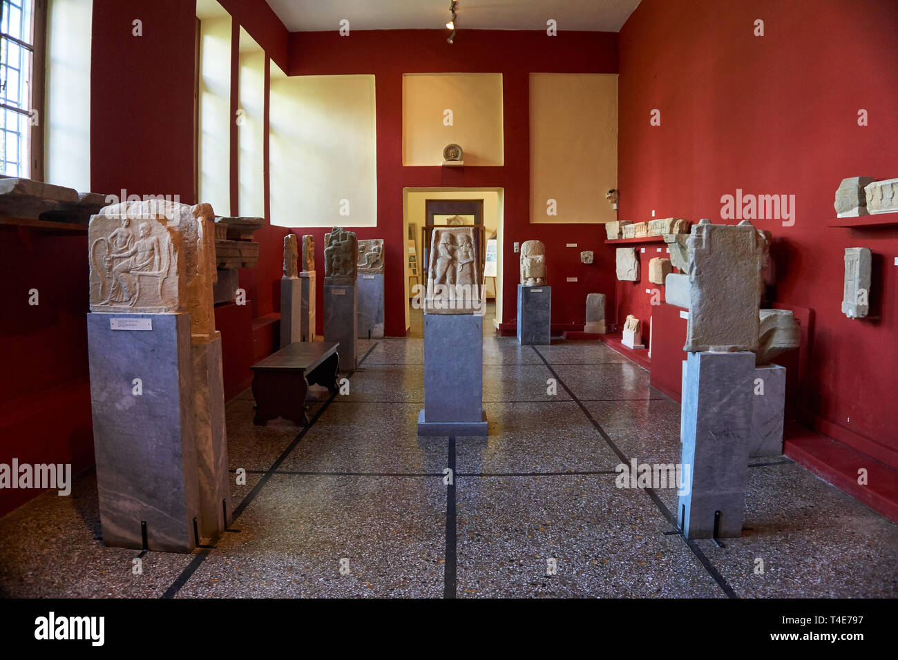Interior view of the Archaeological Museum of Sparta. It houses ...