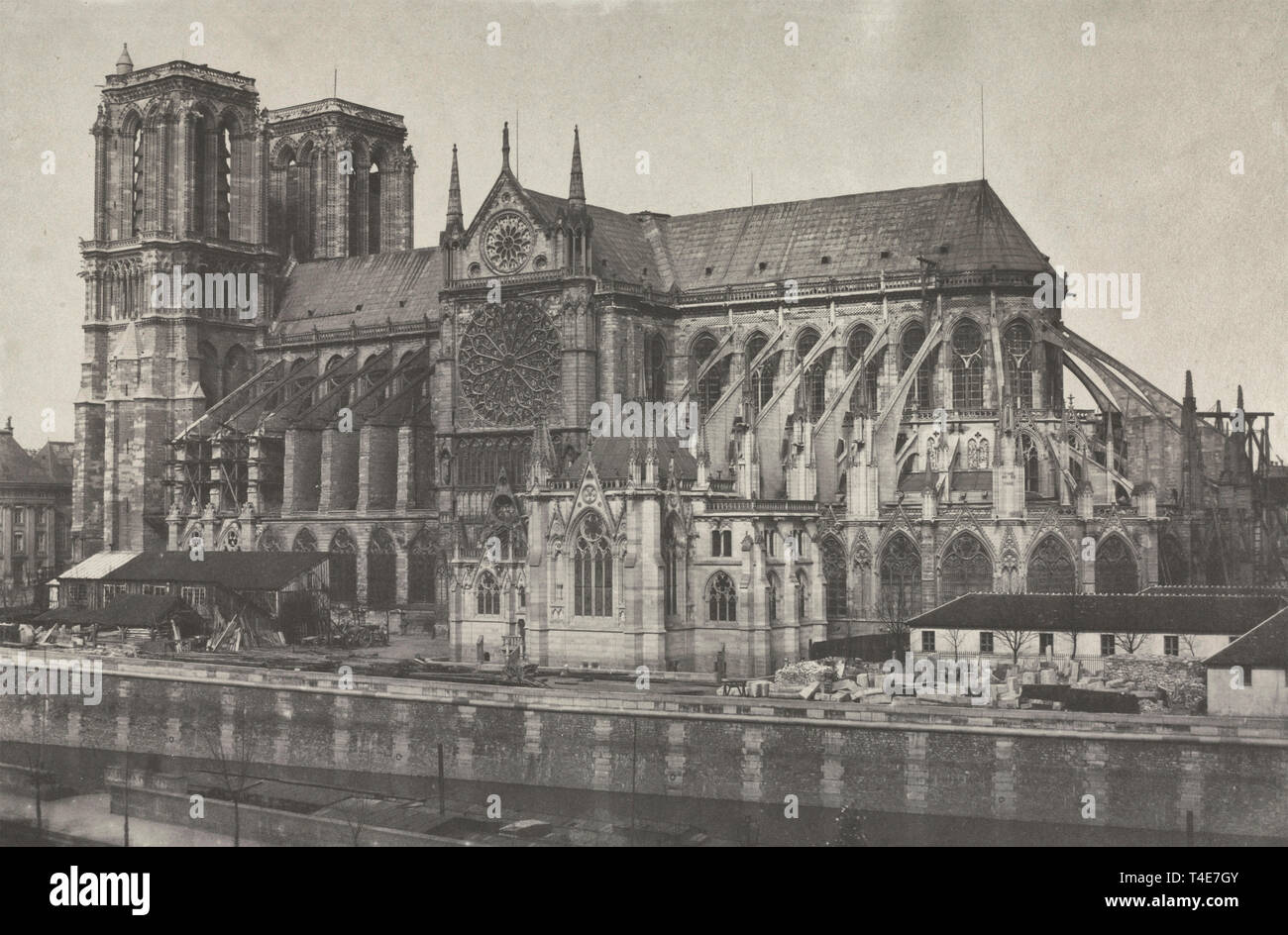 Notre Dame, Paris, circa 1853 Stock Photo - Alamy