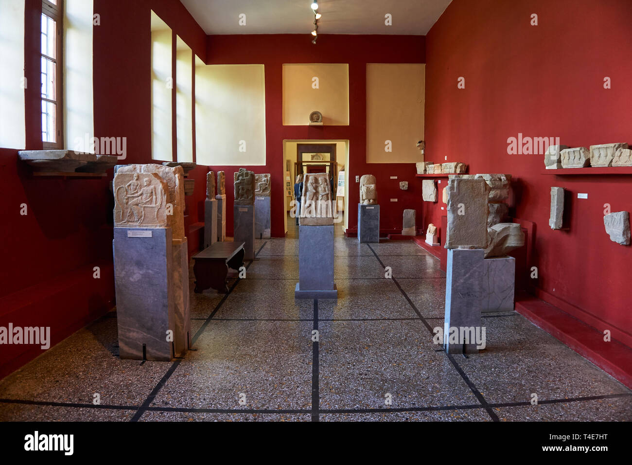 Interior view of the Archaeological Museum of Sparta. It houses ...
