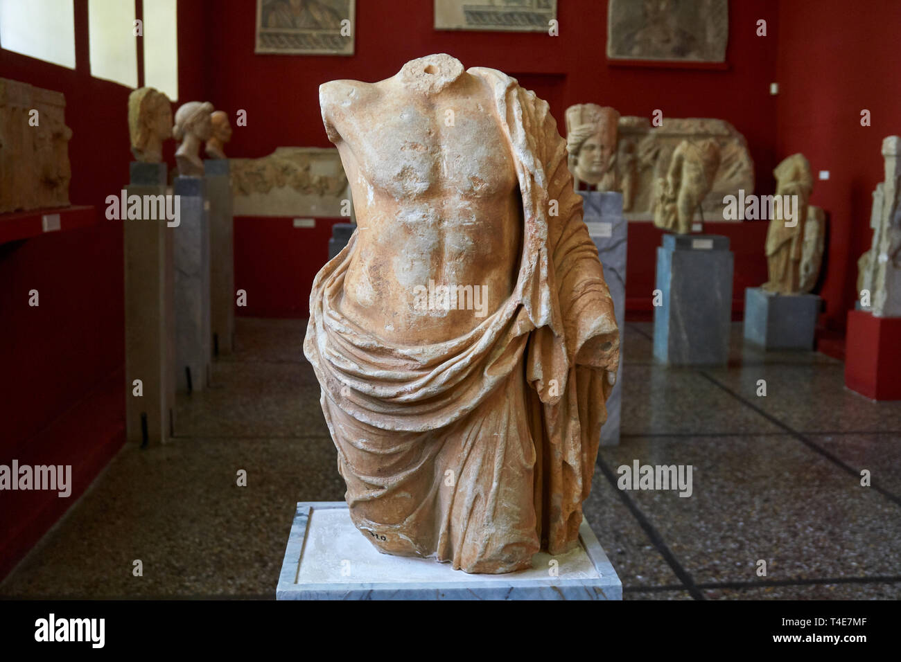 Interior view of the Archaeological Museum of Sparta. It houses ...