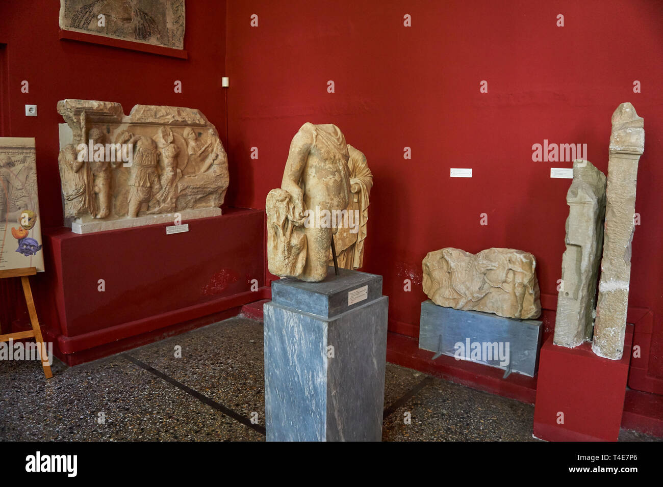 Interior view of the Archaeological Museum of Sparta. It houses ...