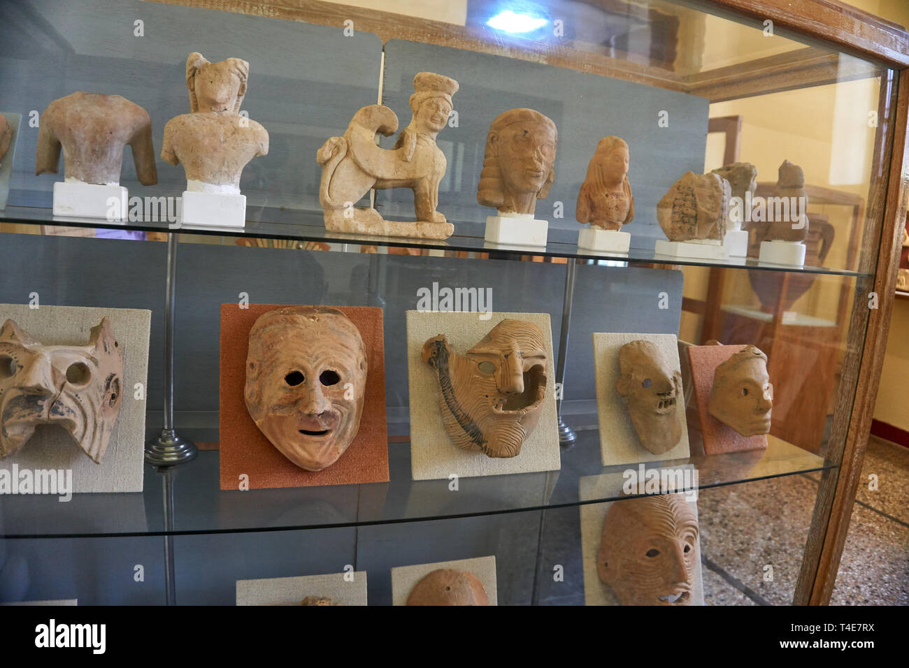 Interior view of the Archaeological Museum of Sparta. It houses ...