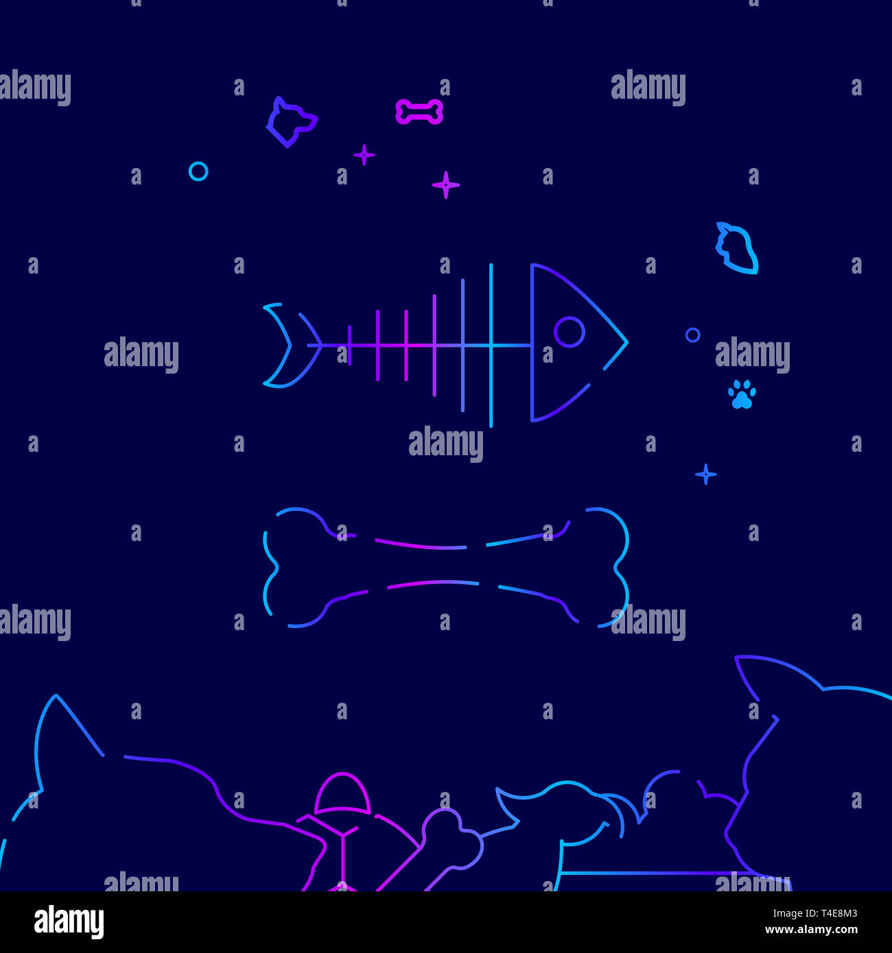 Grilled Striped Bass Skeleton