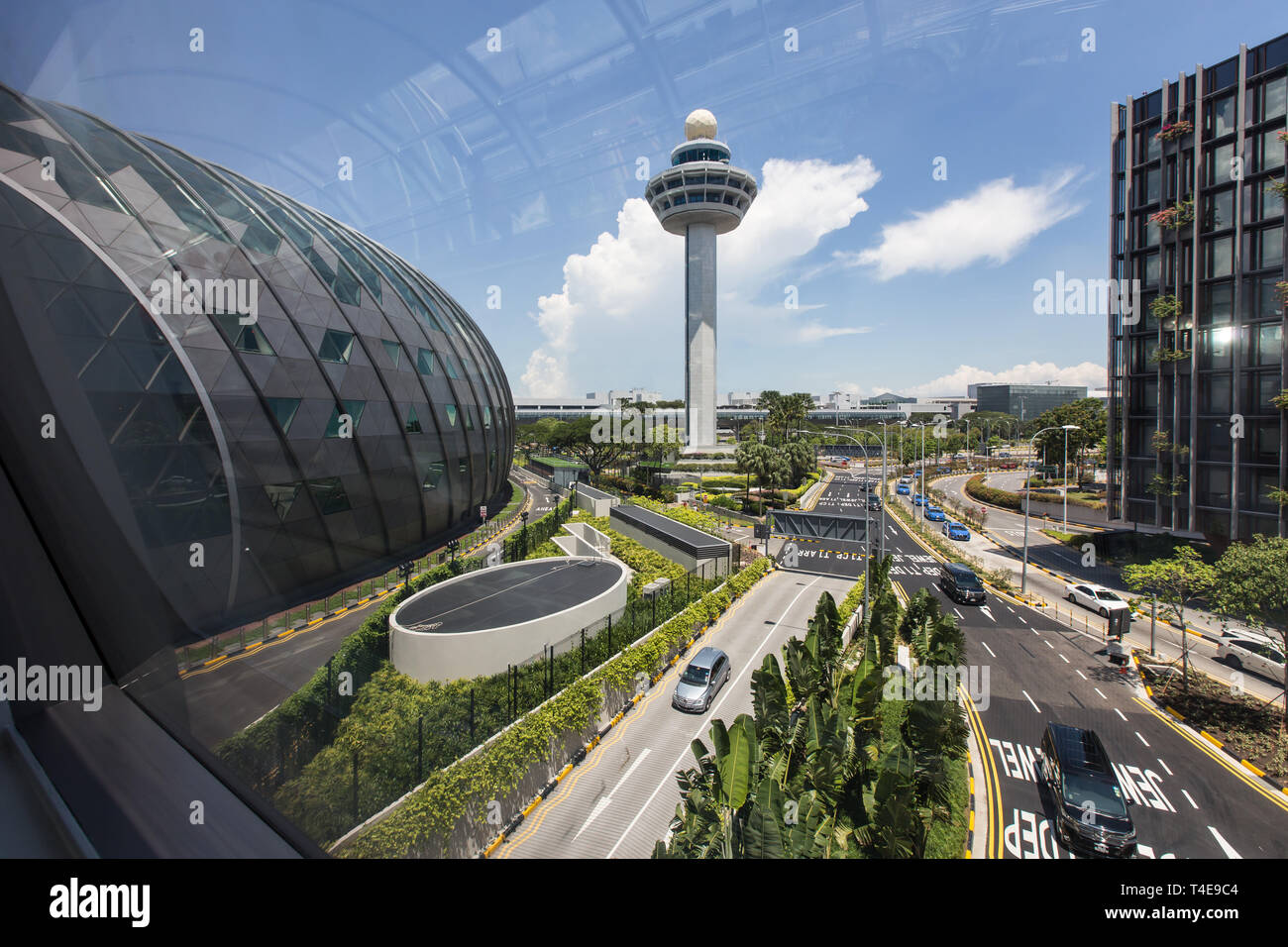 Air Traffic Control Tower surrounding infrastructure capture from the ...