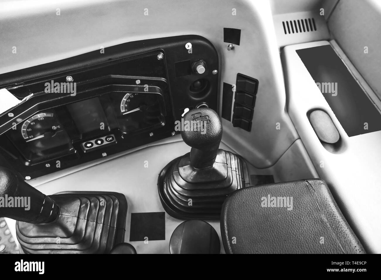 Excavator cab interior hi-res stock photography and images - Alamy