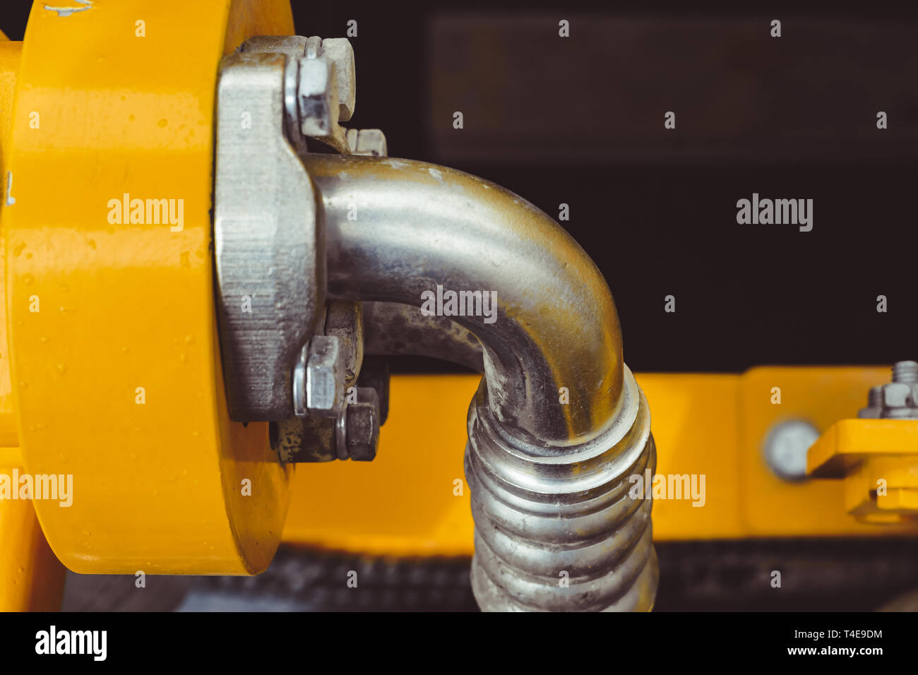 Close-up shot of car engine hoses and tubes Stock Photo - Alamy