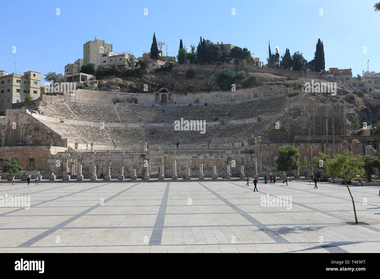 Ruins of roman Theatre Odeon Amman - Jordanian Jordan Arabia Stock ...