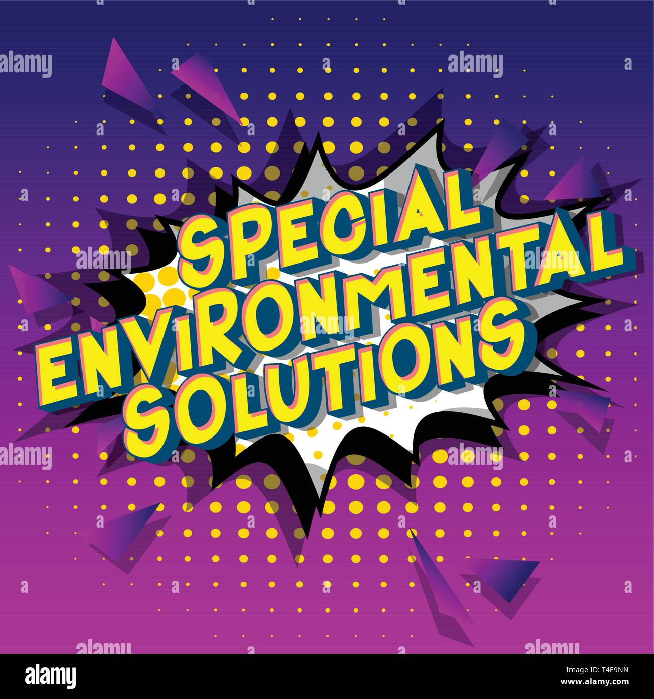 Special Environmental Solutions - Vector illustrated comic book style ...