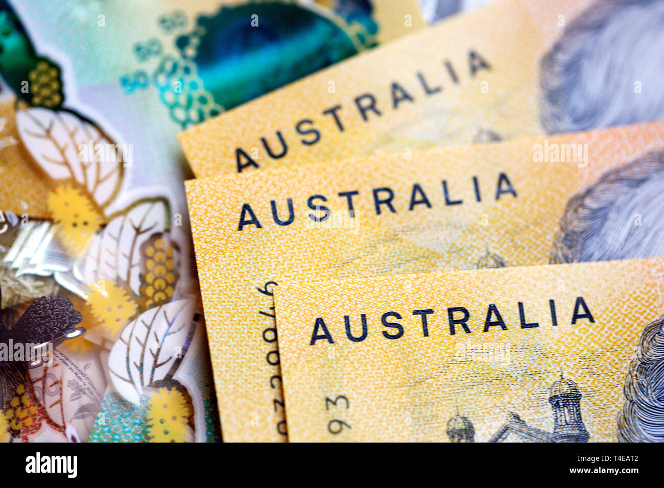 Australian fifty dollar banknote. The new 2019 issue bill is designed ...