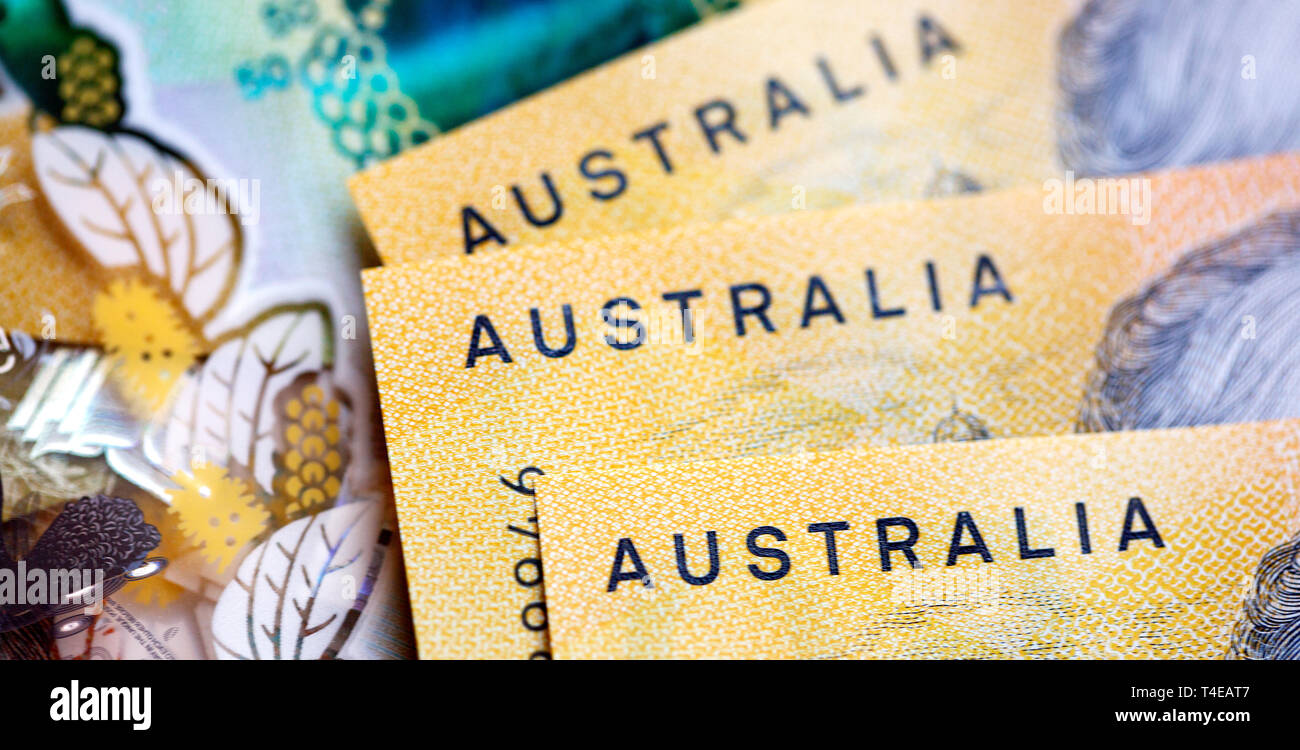 Australian fifty dollar banknote. The new 2019 issue bill is designed ...