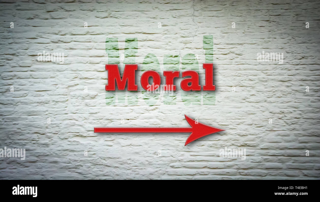 Street Sign to Moral Stock Photo - Alamy