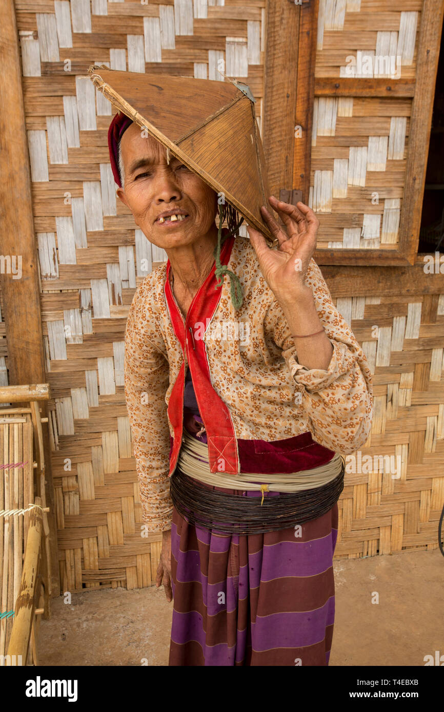 Shan Woman In Traditional Clothing High Resolution Stock Photography ...